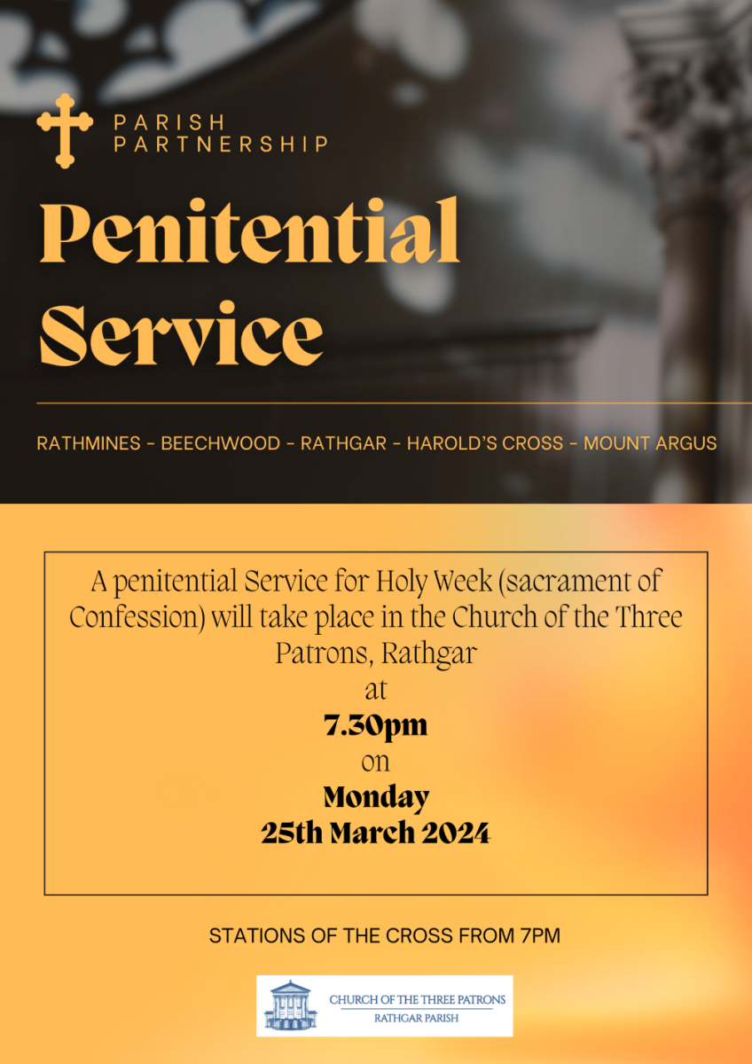 Parish Partnership Penitential Service Monday 25th March 2024 in the ...